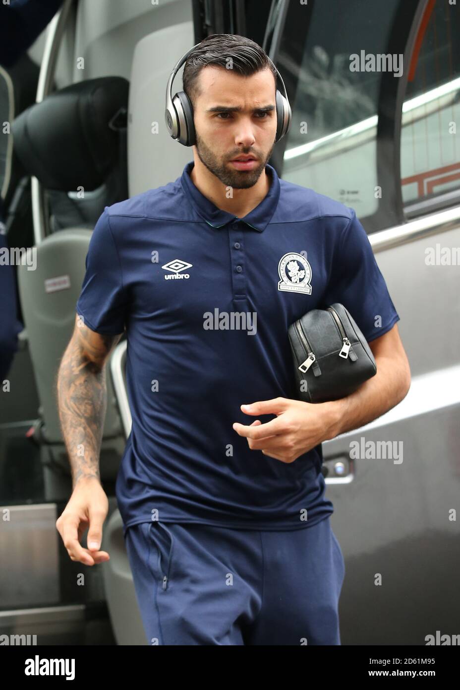 Blackburn Rovers goalkeeper David Raya arrives at Ashton Gate Stock ...