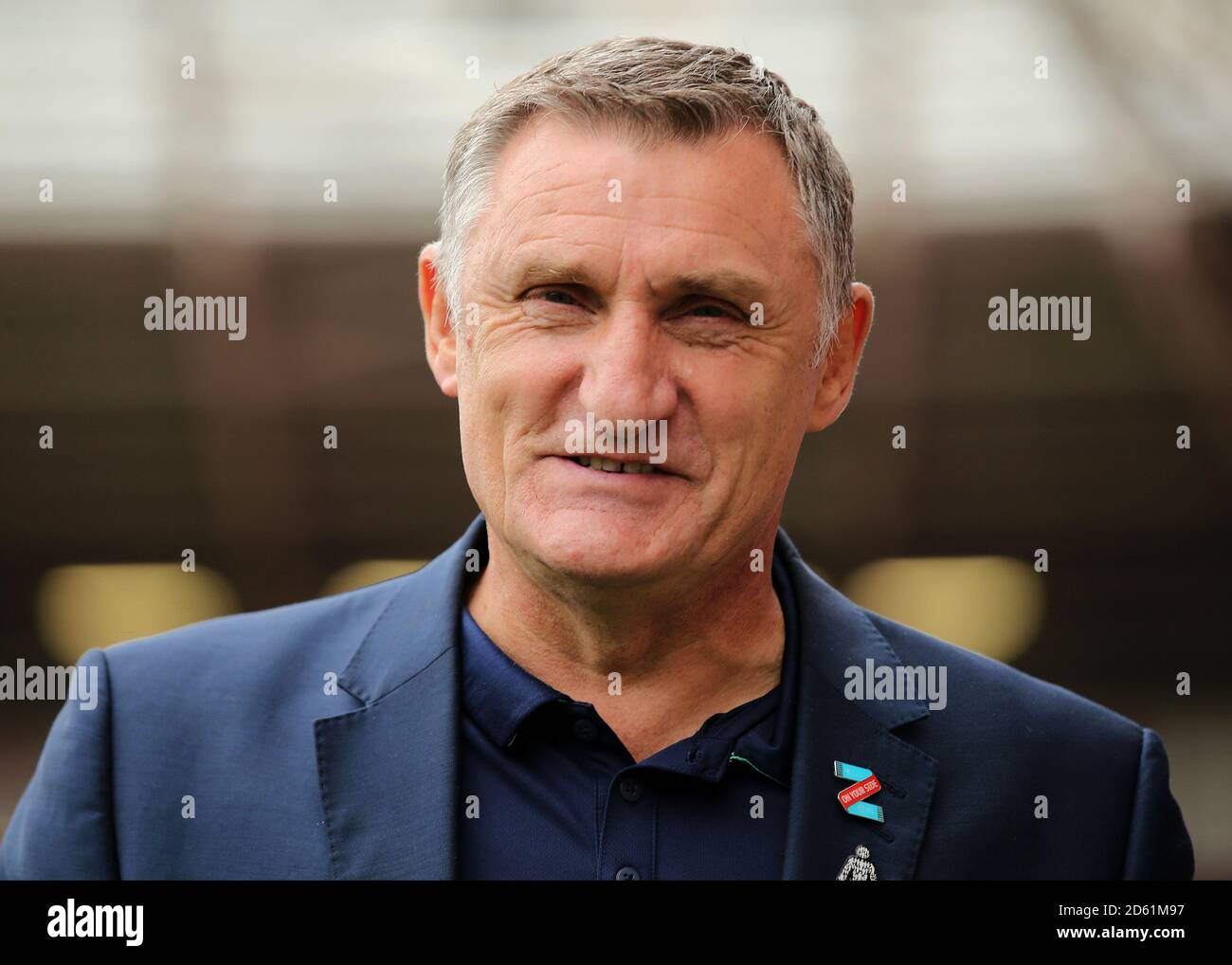 Blackburn Rovers manager Tony Mowbray inspects Ashton Gate Stadium ...