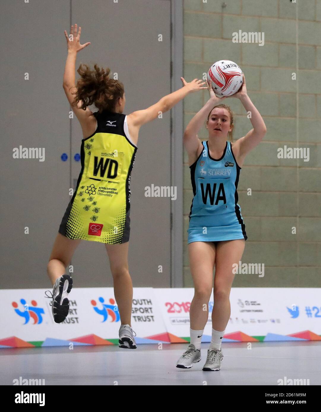 Surrey Storm and Manchester Thunder in action during the Netball bronze ...