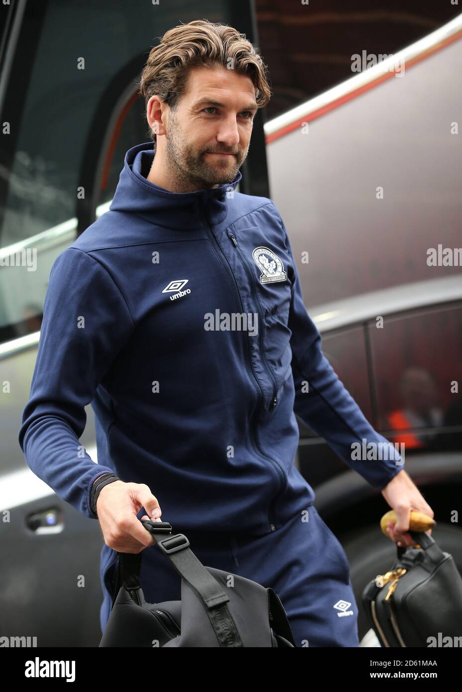 Blackburn Rovers' Captain Charlie Mulgrew arrives at Ashton Gate Stock ...