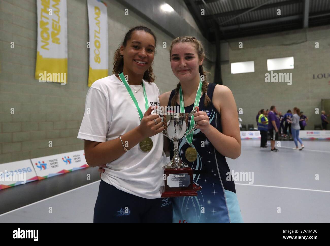 Severn Stars' Ellie Gabriel (right) and coach Sam Cook pose with the ...