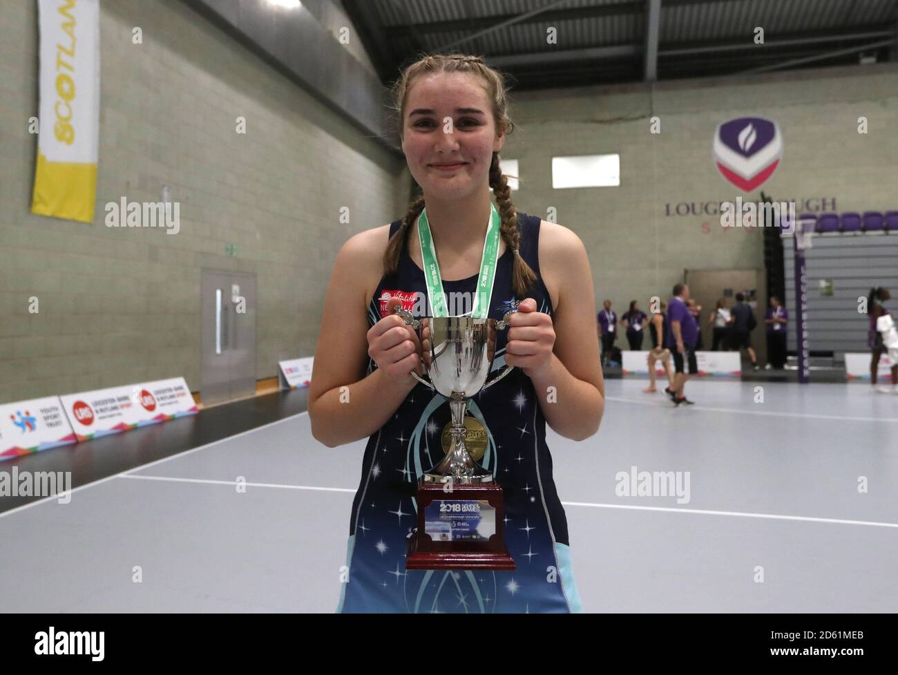 Severn Star's Ellie Gabriel poses with the trophy after wining the ...