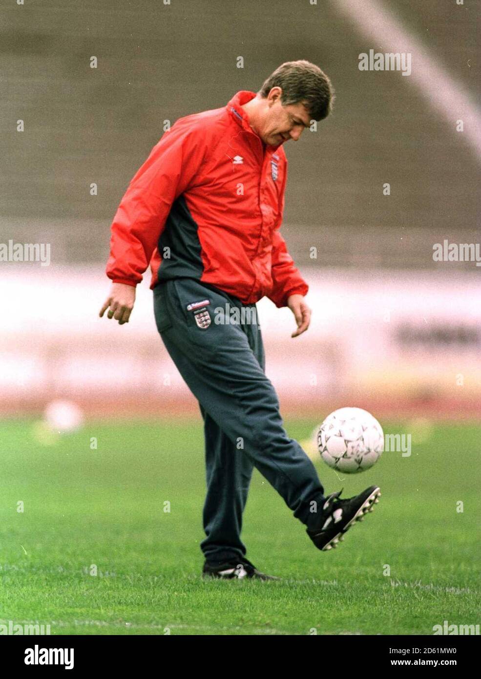 New England coach Brian Kidd at today's training session Stock Photo ...