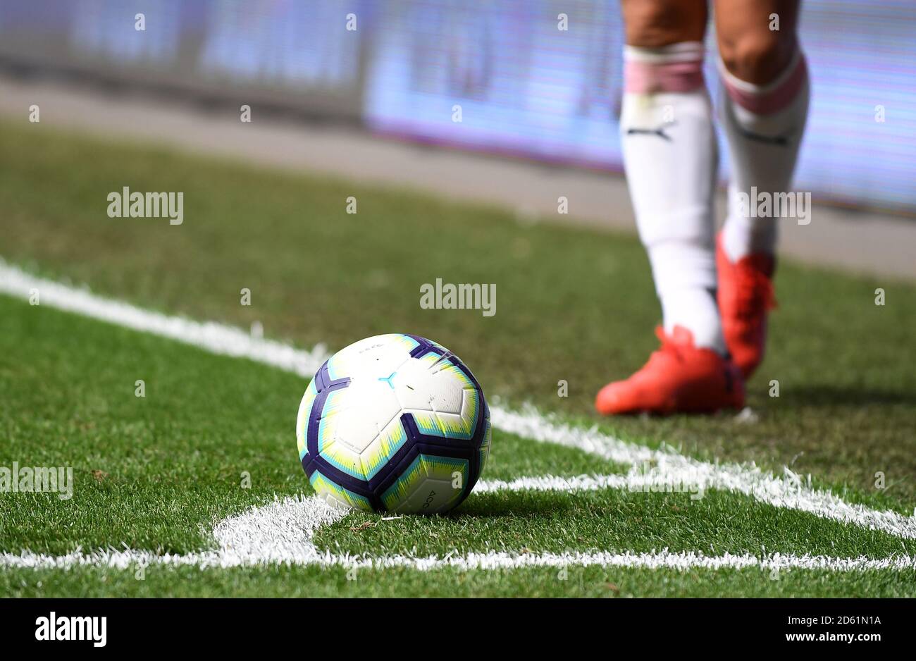 A general view of a corner being taken Stock Photo - Alamy