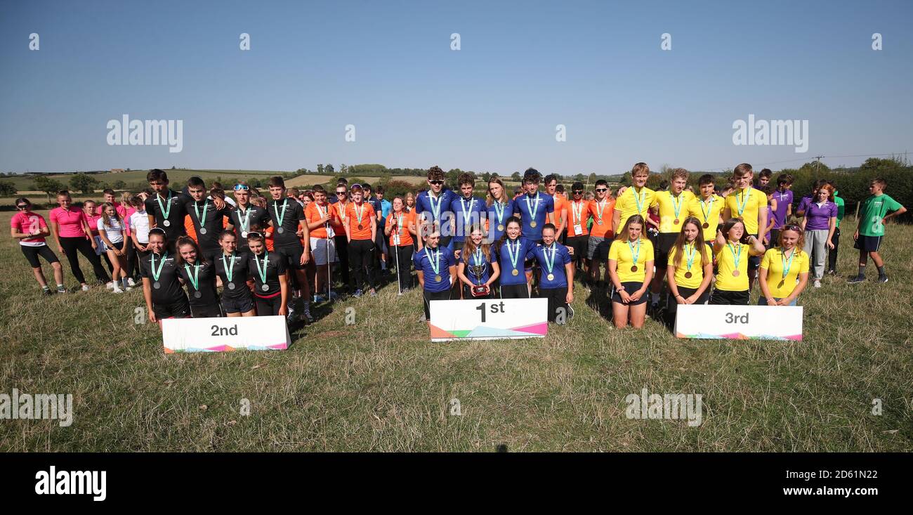 Left to right, Team West Midlands, Team Eastern, and Team North Eastern ...