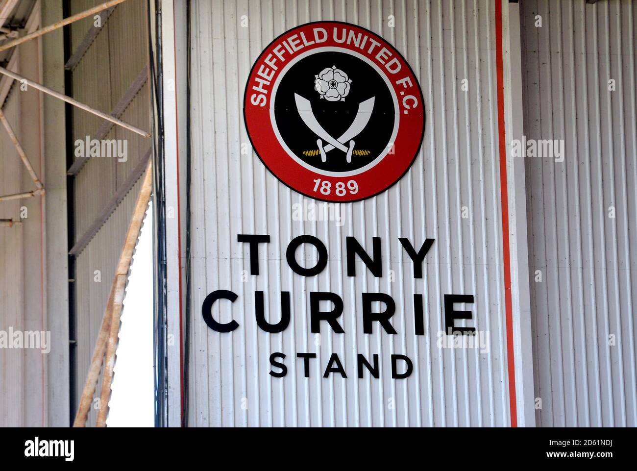 A general view of the Tony Currie Stand in Bramall Lane Stadium Stock ...