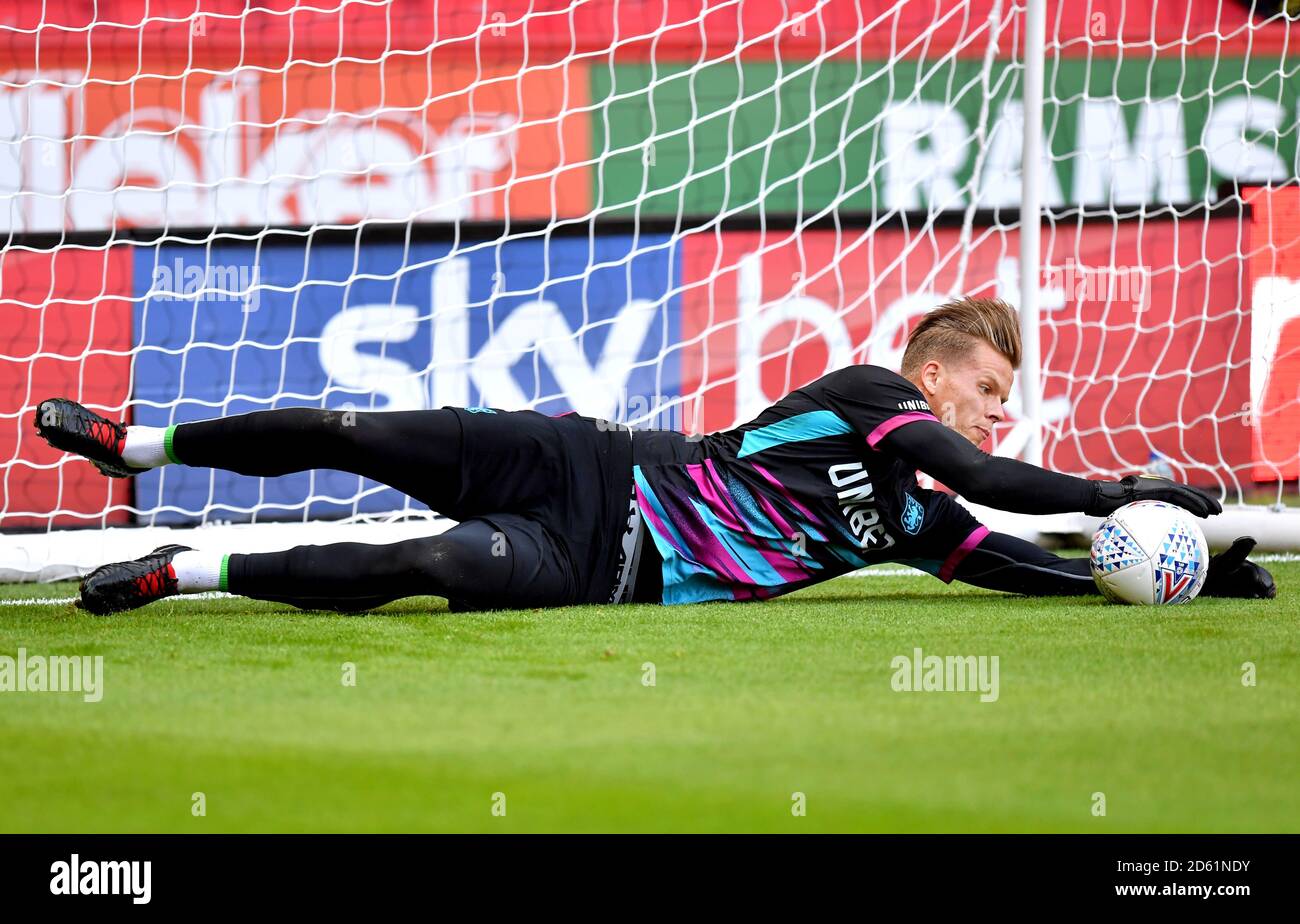 Aston Villa goalkeeper Orjan Nyland Stock Photo - Alamy