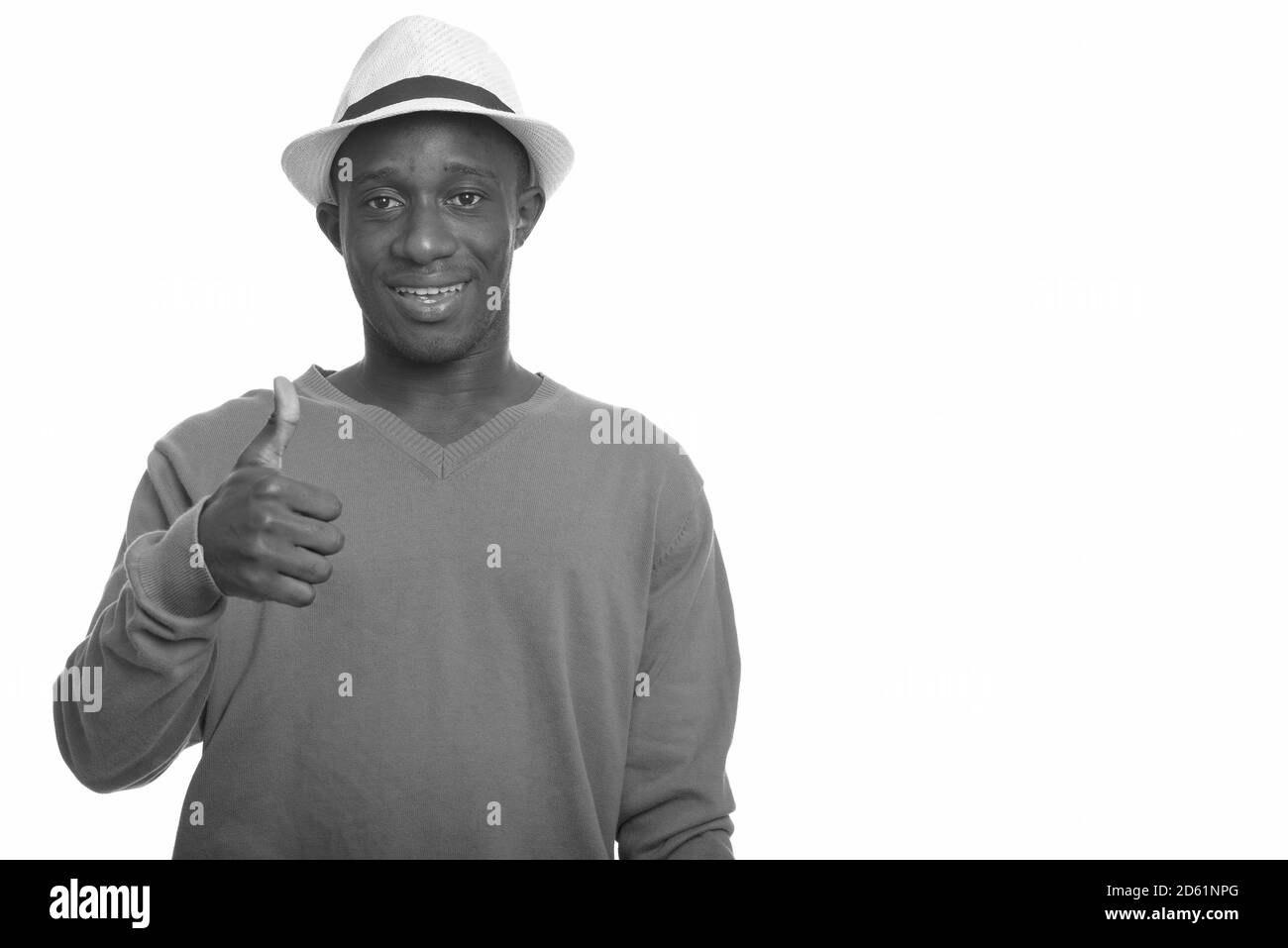 Thumb up african Black and White Stock Photos & Images - Alamy