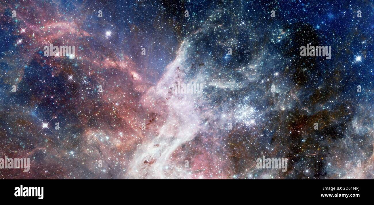 Science fiction abstract wallpaper. Billions of galaxies in the ...