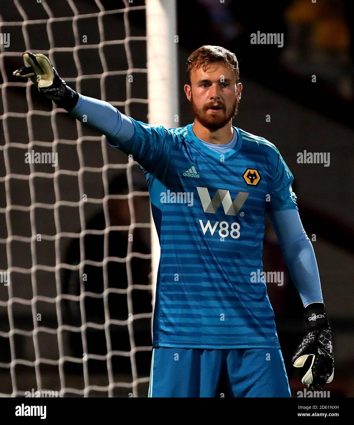 Wolverhampton Wanderers' goalkeeper Will Norris gestures Stock Photo ...