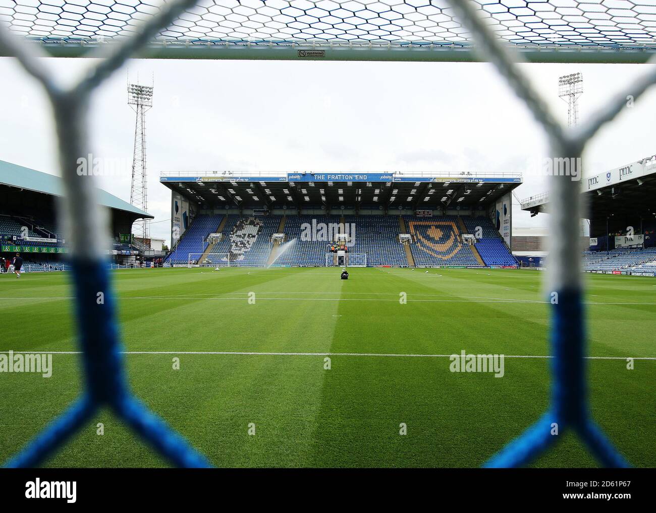 A general view of Fratton Park Stadium Stock Photo - Alamy