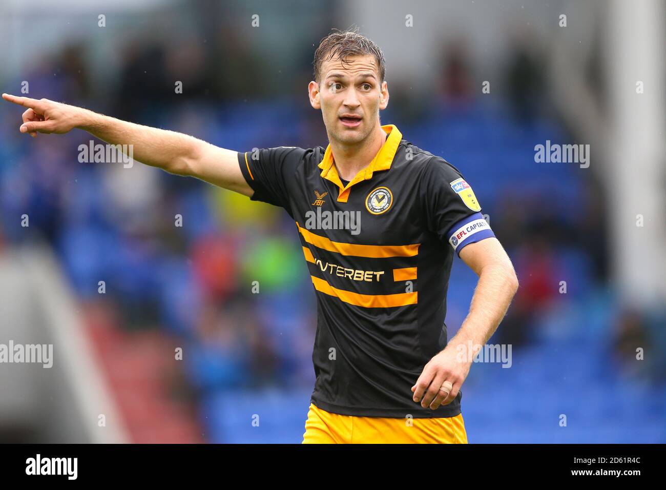 Newport County's Mickey Demetriou Stock Photo - Alamy