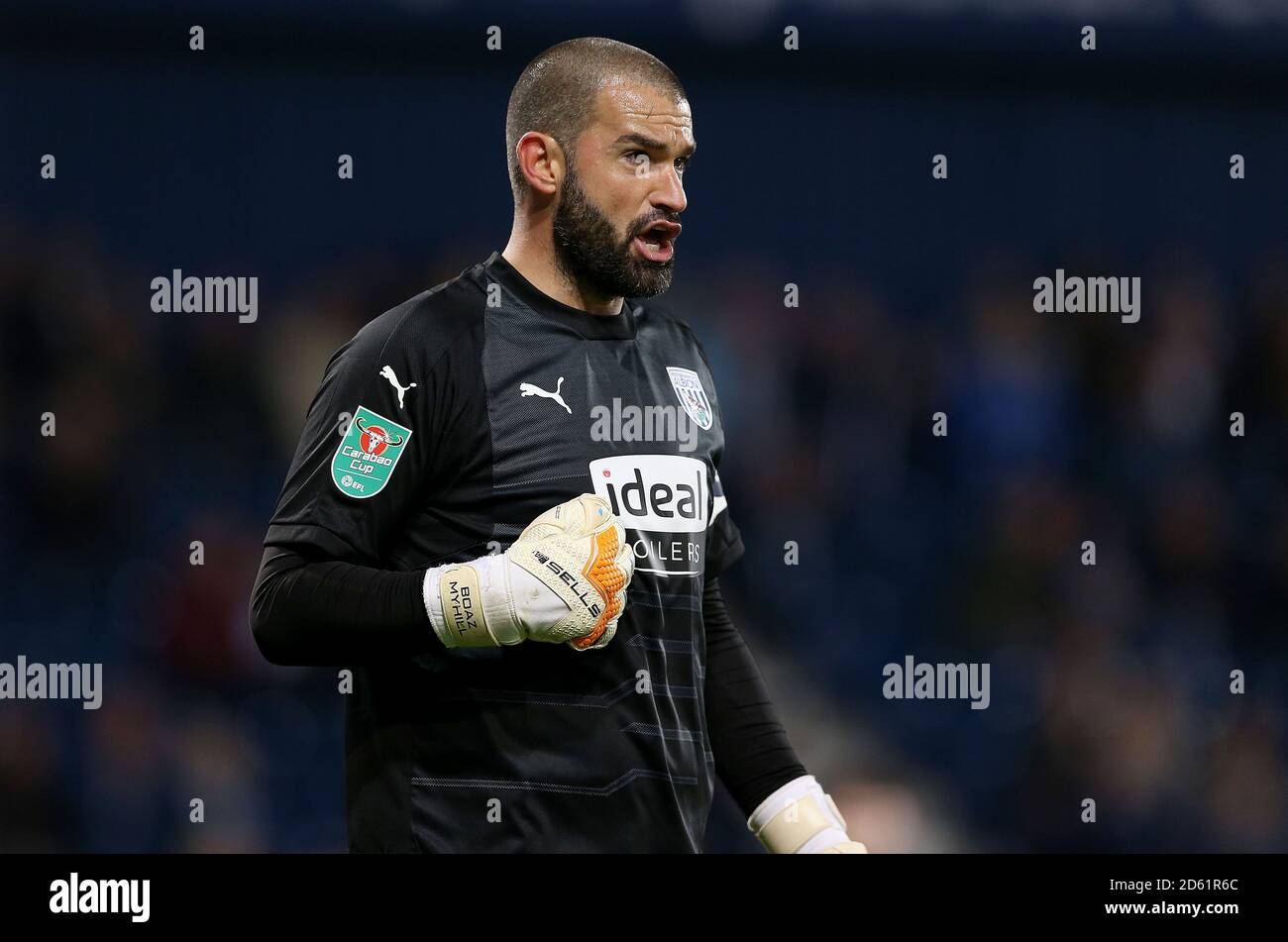 West Bromwich Albion goalkeeper Boaz Myhill Stock Photo - Alamy