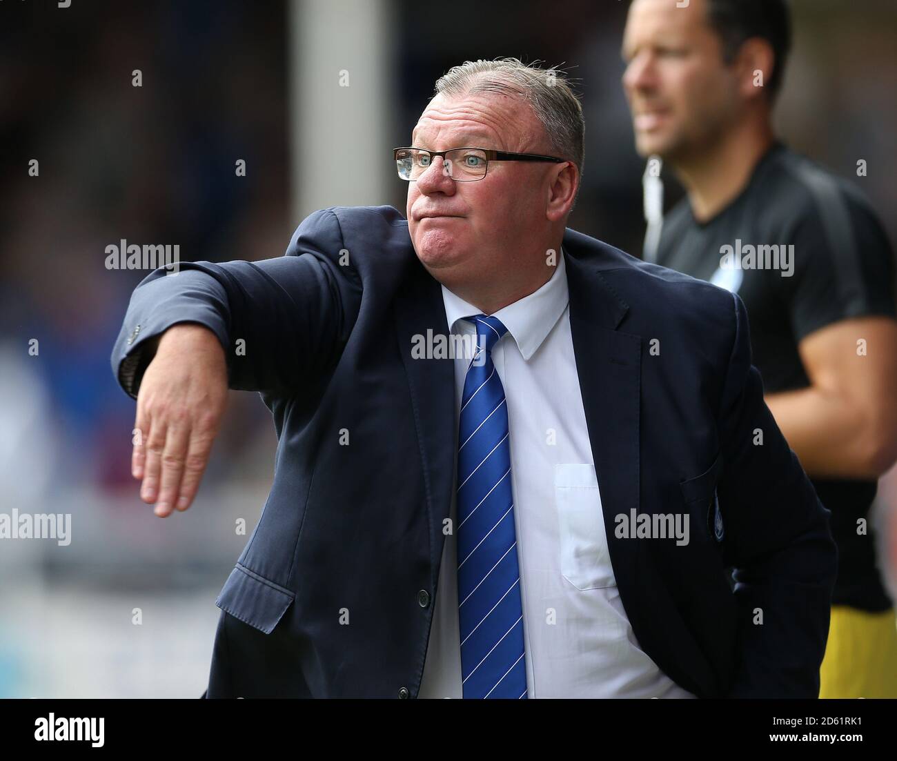 Peterborough United's manager Steve Evans shouts on his team against ...