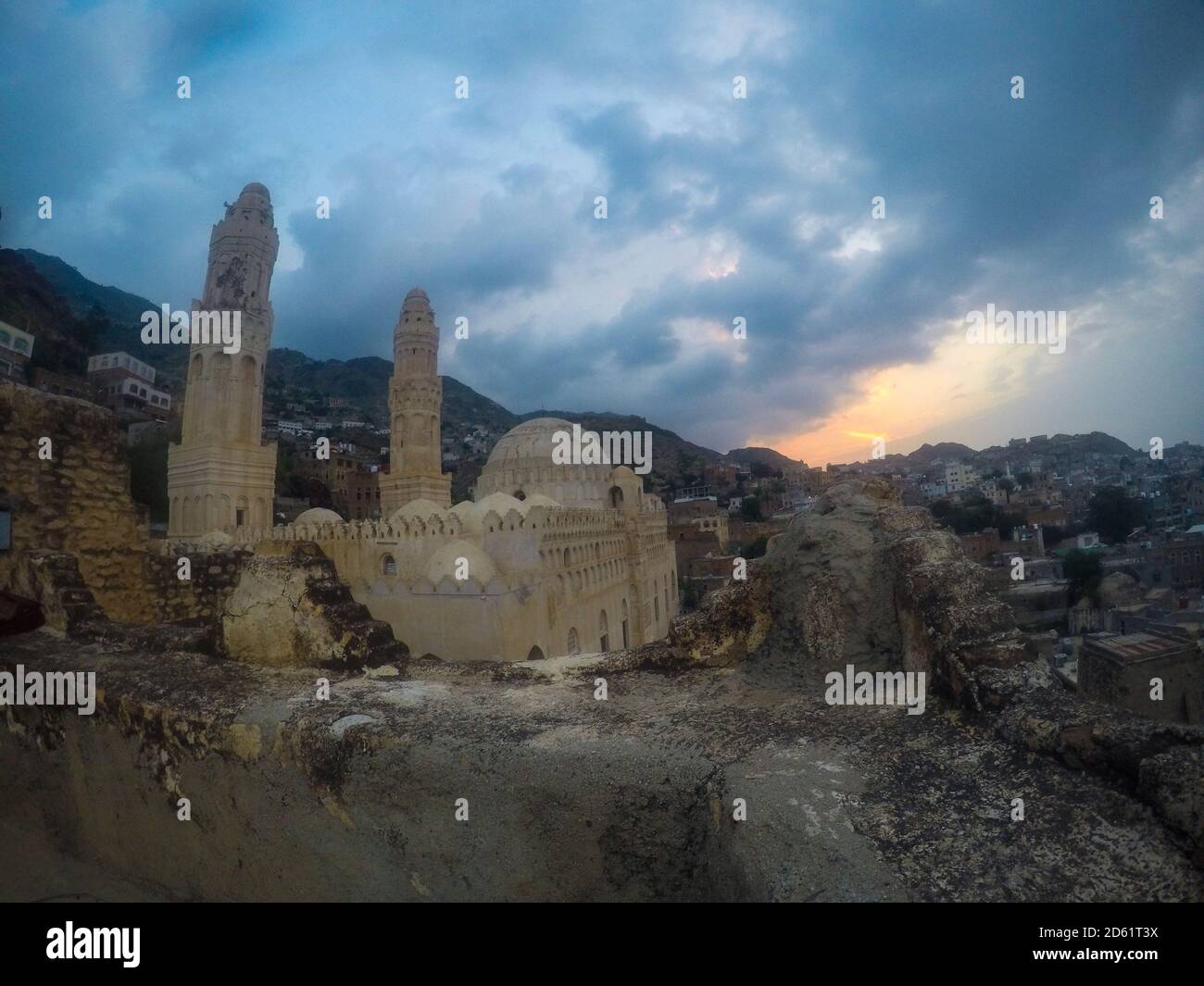 The historic Mosque 'Al-Ashrafieh' which located in Taiz City is a ...