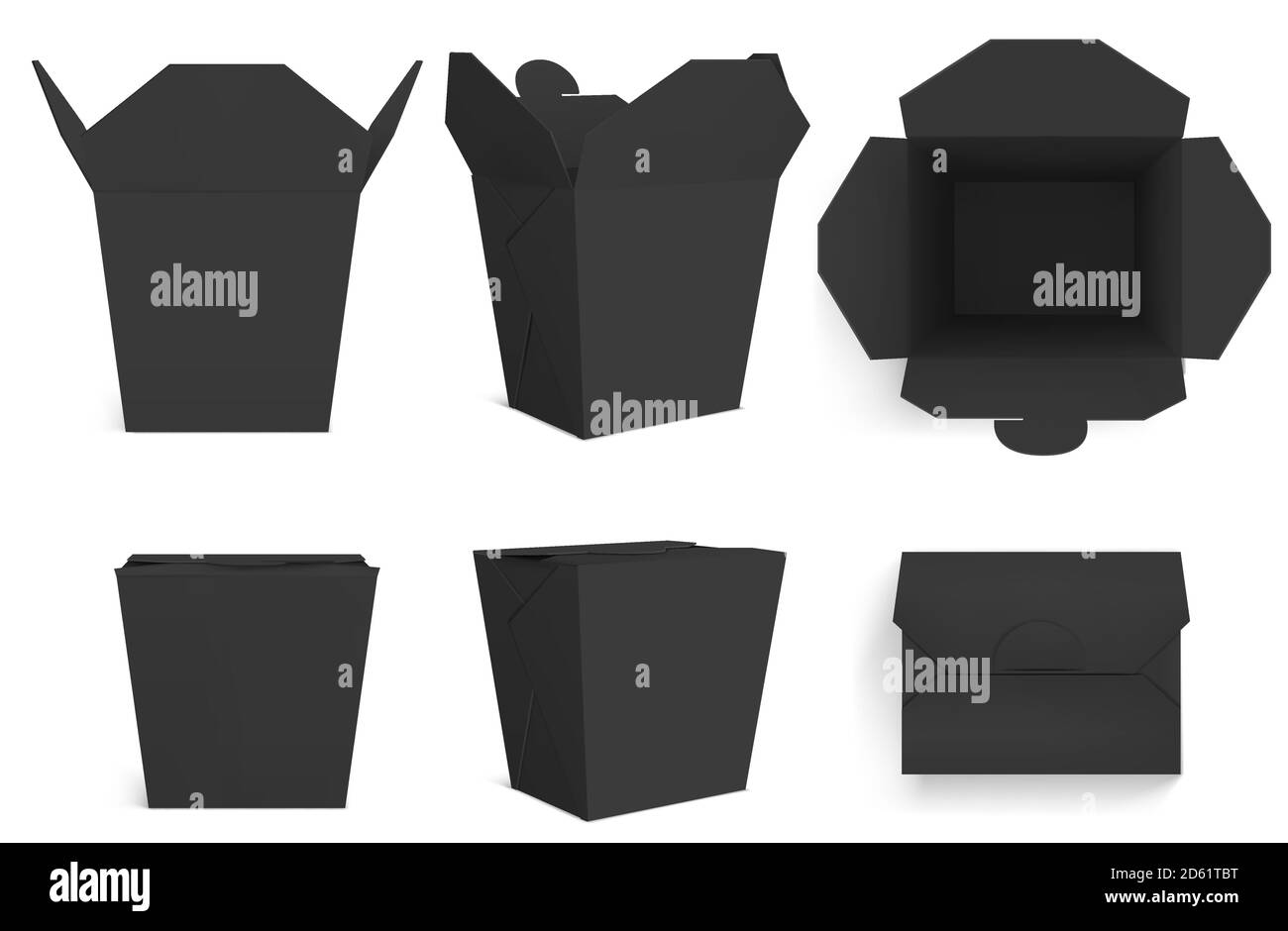 Food container boxes Black and White Stock Photos & Images - Alamy