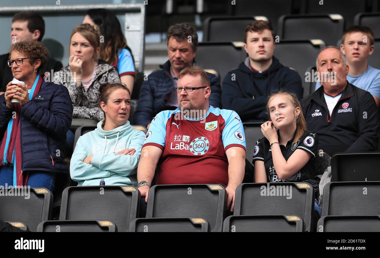 Burnley fans during the game Stock Photo - Alamy