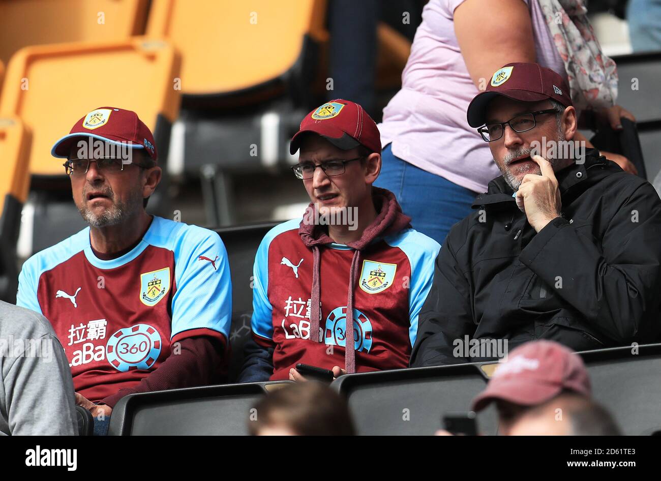 Burnley fans during the game Stock Photo - Alamy