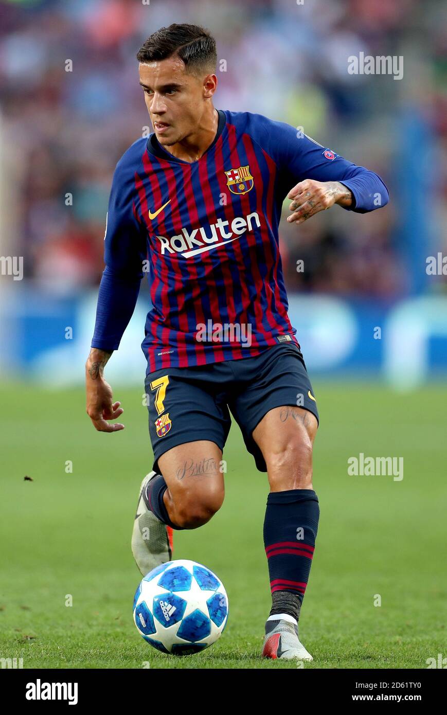 Soccer football ucl group stage fc fcb full length hi-res stock ...