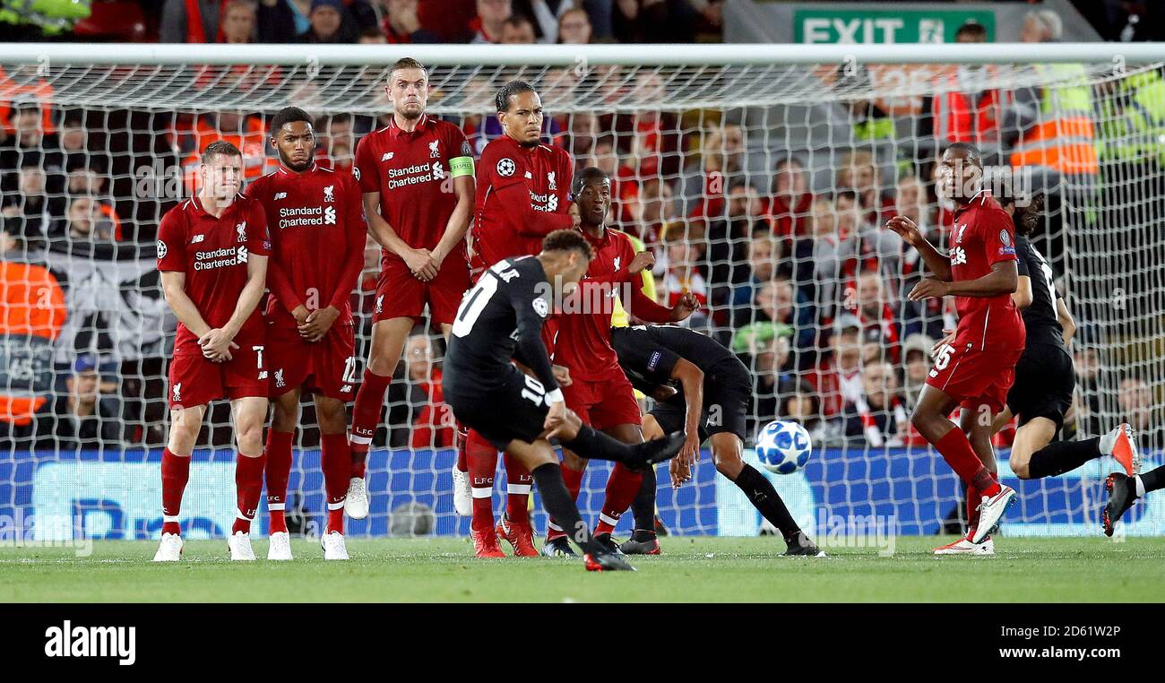 Liverpool's James Milner (left to right), Joe Gomez, Jordan Henderson ...