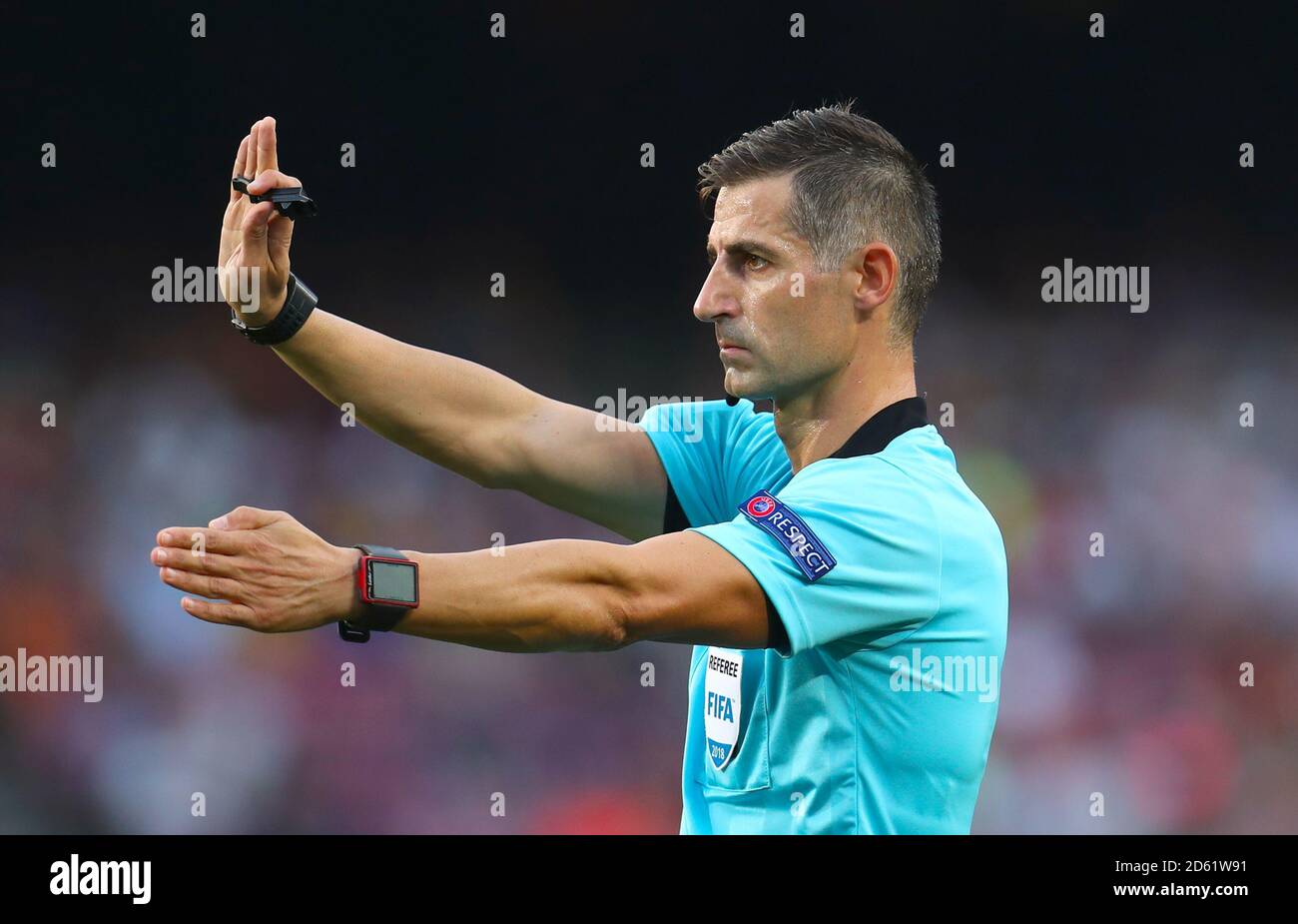 Referee Tasos Sidiropoulos Stock Photo - Alamy