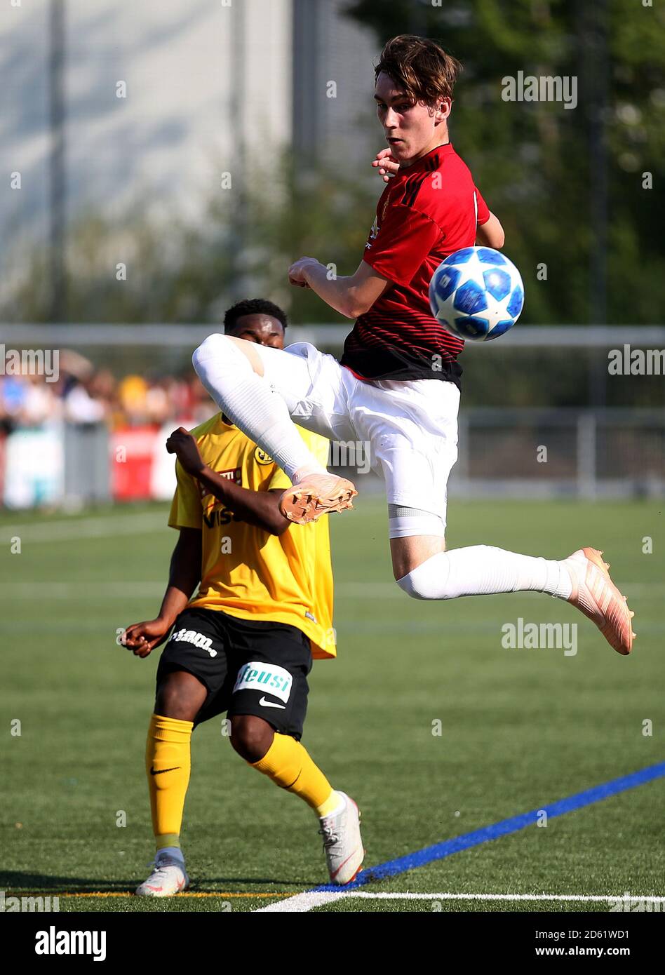 Manchester United's James Garner in action Stock Photo - Alamy