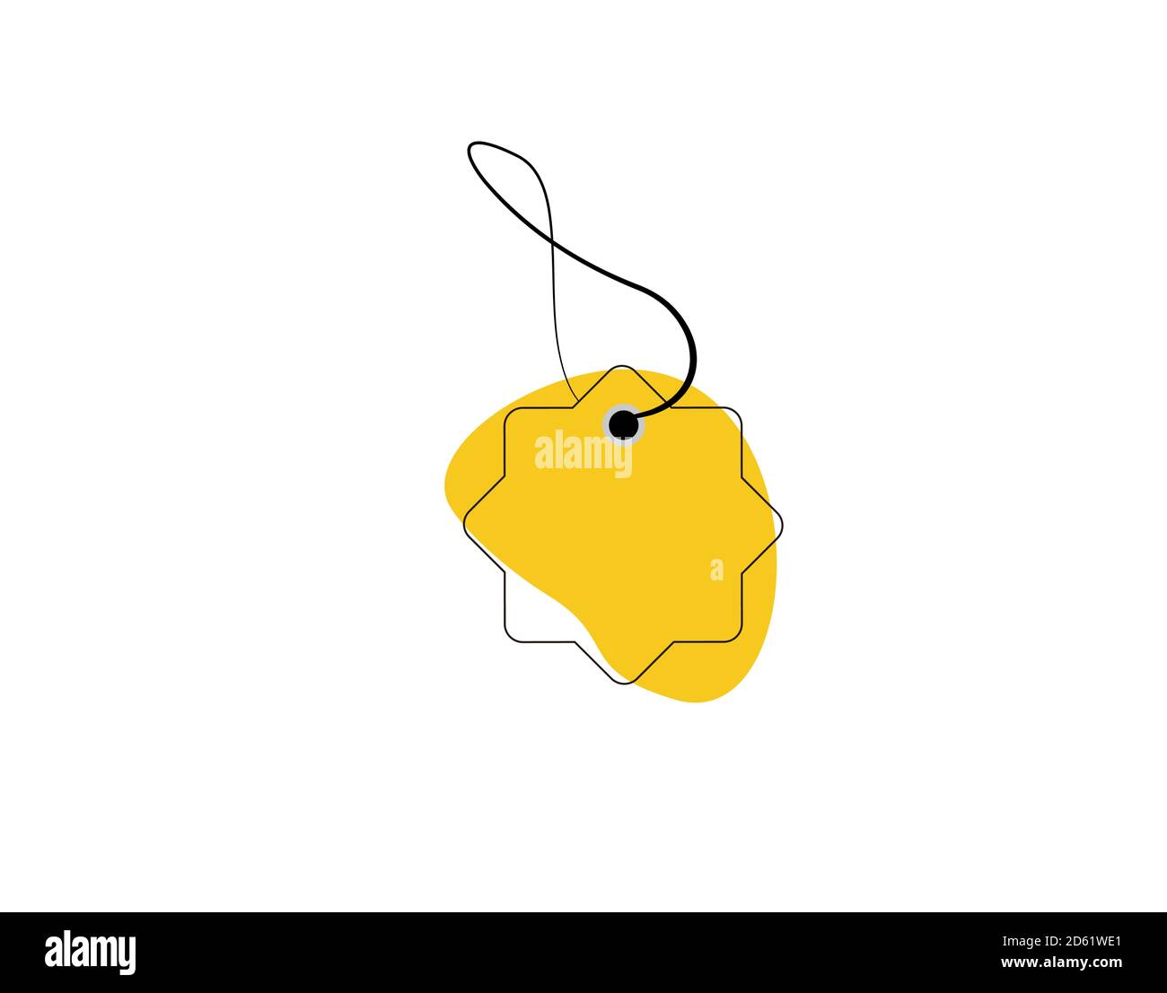 Label Flat Icon on white background in vector illustration Stock Vector ...