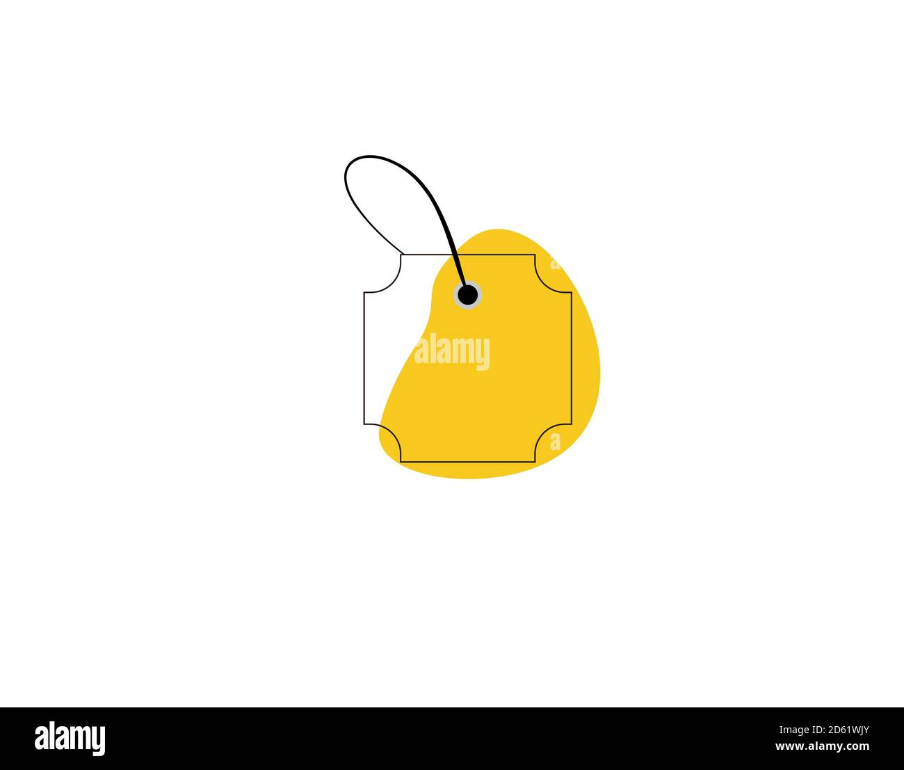 Label Flat Icon on white background in vector illustration Stock Vector ...