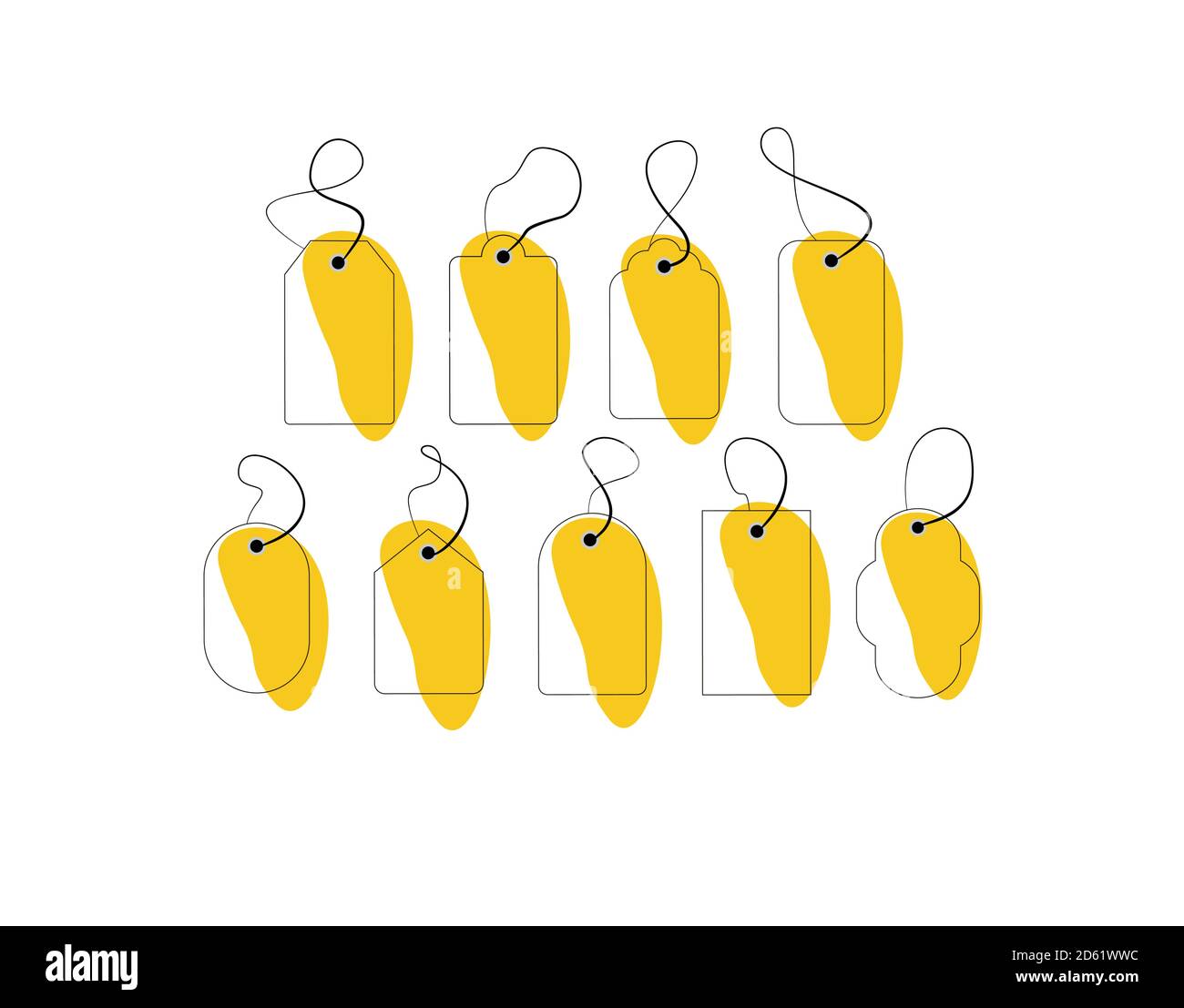 Label Flat Icon on white background in vector illustration Stock Vector ...