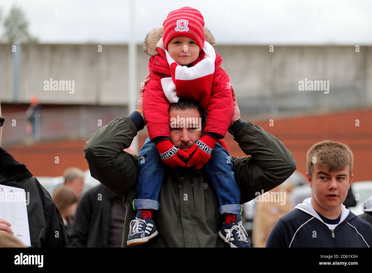 A young Middlesbrough fan Stock Photo - Alamy
