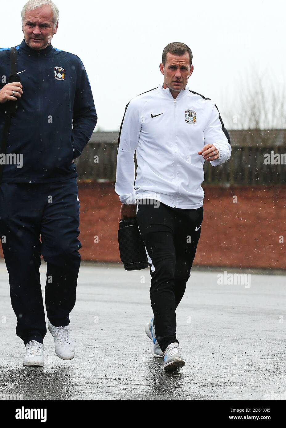 Coventry City Captain Michael Doyle arrives at the ground Stock Photo ...