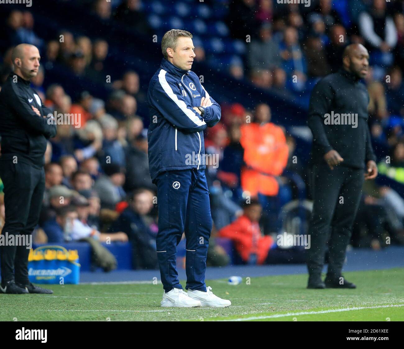 Millwall's manager Neil Harris on the touchline Stock Photo - Alamy