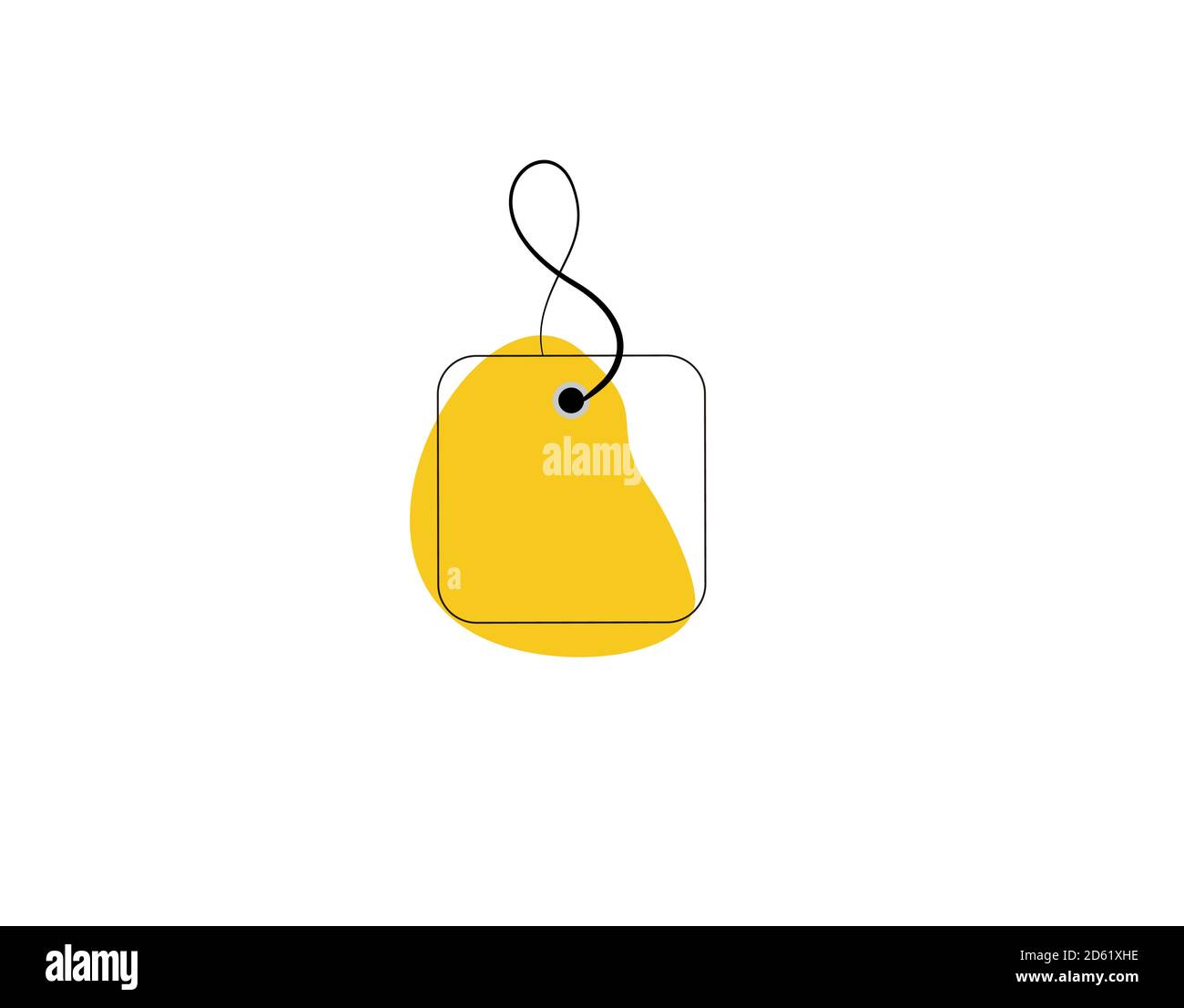 Label Flat Icon on white background in vector illustration Stock Vector ...