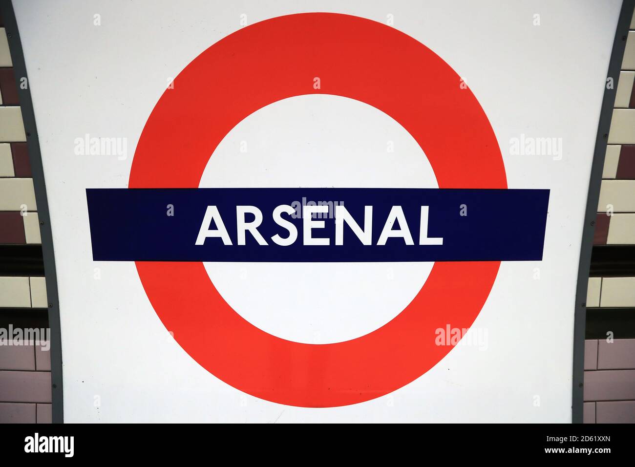 A general view of Arsenal Underground station Stock Photo - Alamy