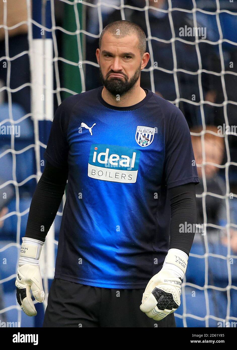 West Bromwich Albion goalkeeper Boaz Myhill Stock Photo - Alamy