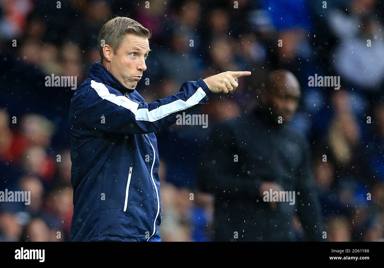 Millwall manager Neil Harris on the touchline Stock Photo - Alamy
