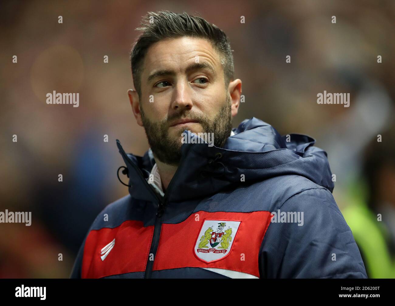 Bristol City manager Lee Johnson on the touchline Stock Photo - Alamy