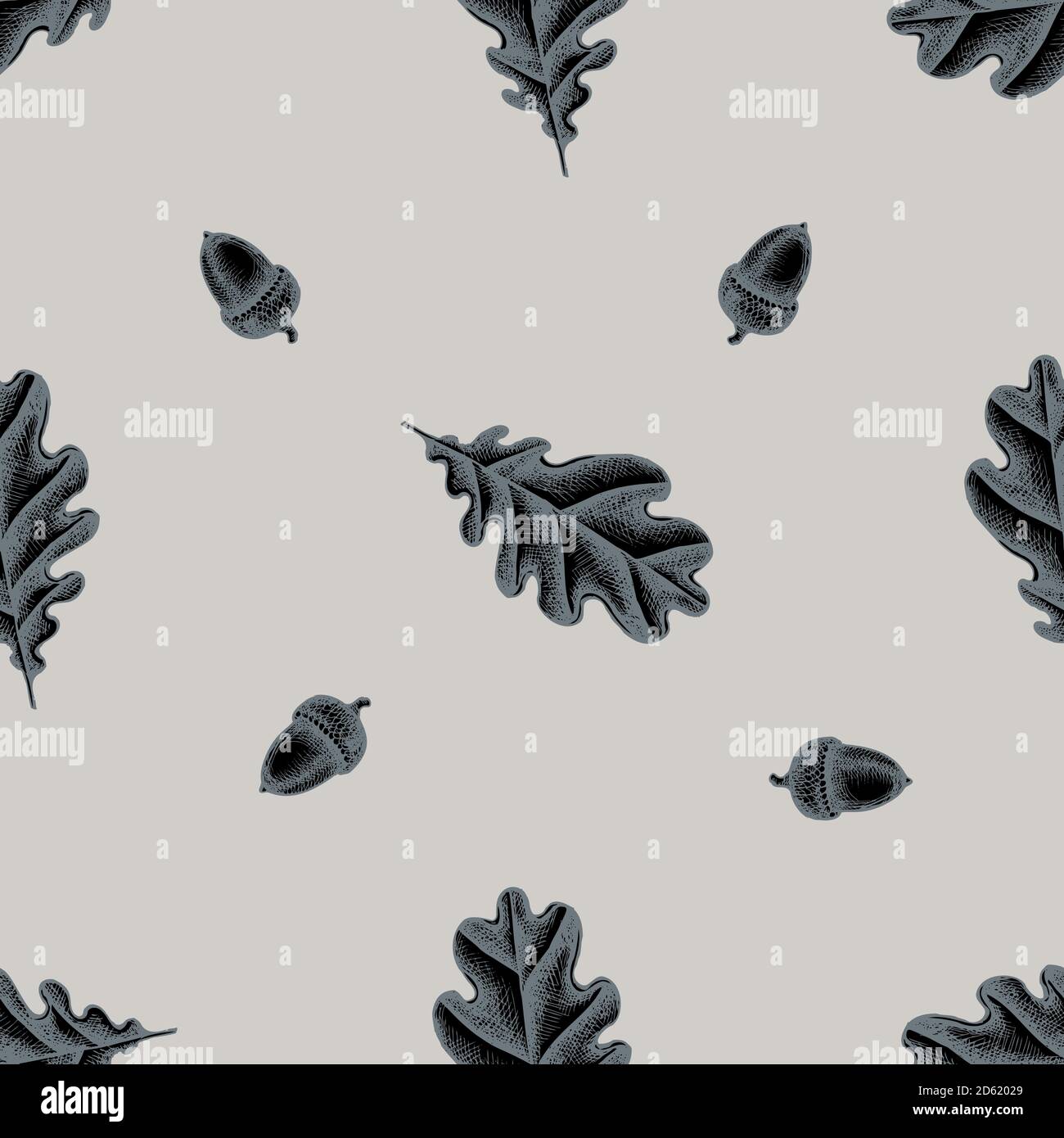 Stylized oak foliage hi-res stock photography and images - Alamy