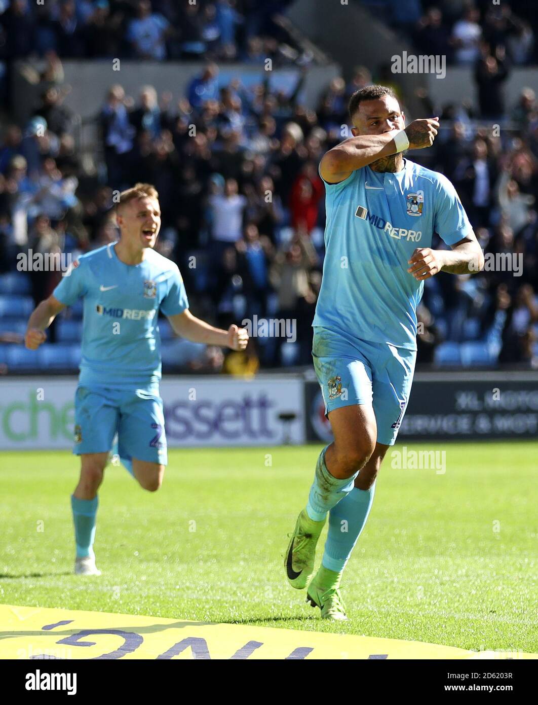 Coventry City's Jonson Clarke-Harris celebrates scoring his side's ...