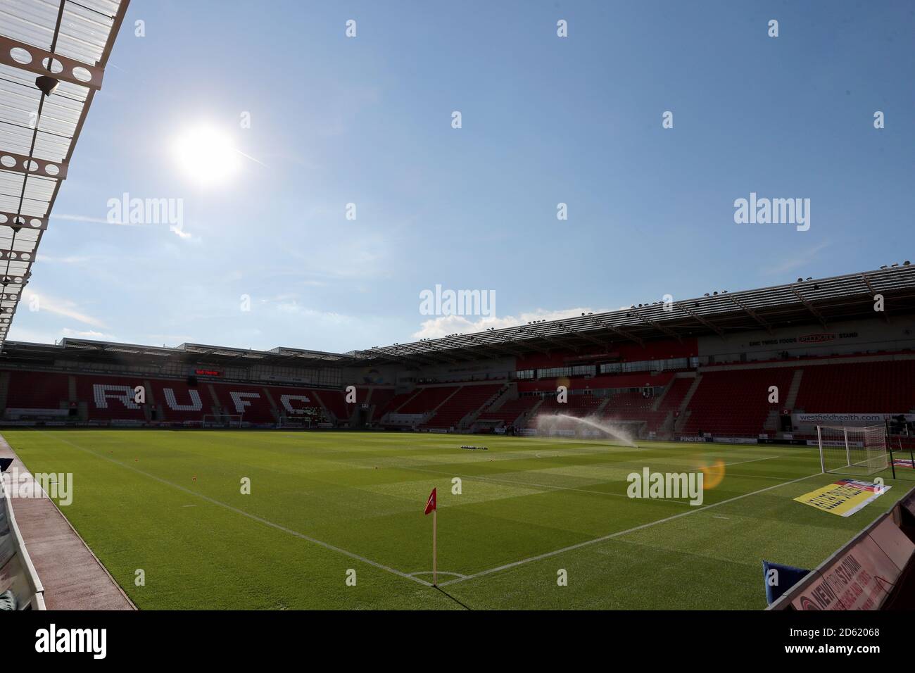 General view of rotherham uniteds new york stadium hi-res stock ...