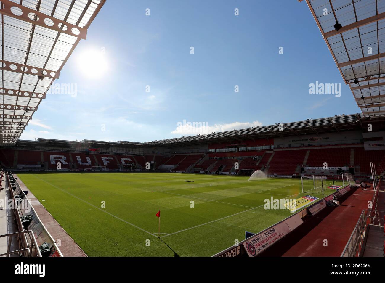 General view of rotherham uniteds new york stadium hi-res stock ...