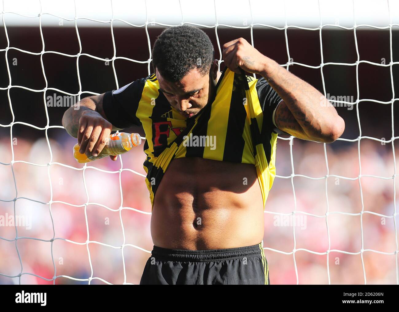 Watford's Troy Deeney shows off his six pack Stock Photo - Alamy