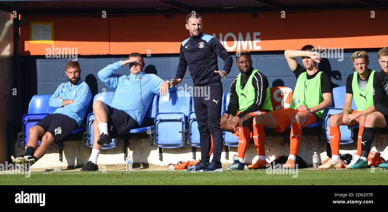 Luton Town manager Nathan Jones Stock Photo - Alamy