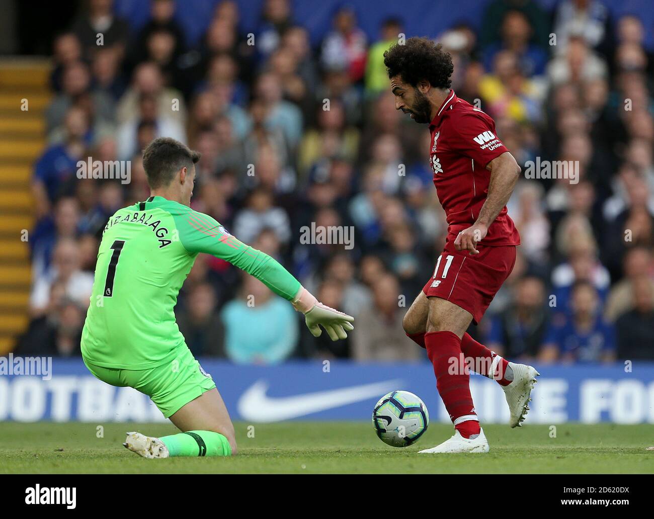 Liverpool's Mohamed Salah in action Stock Photo - Alamy