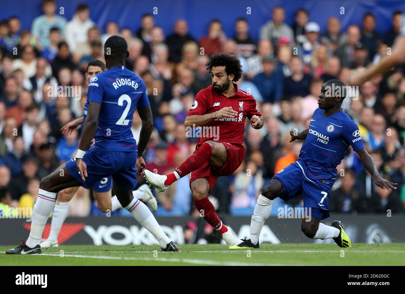Liverpool's Mohamed Salah in action Stock Photo - Alamy