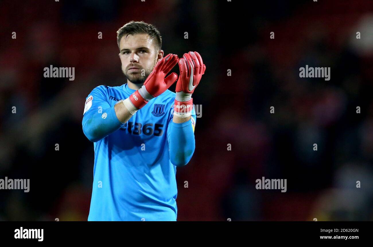 Stoke City goalkeeper Jack Butland after the match Stock Photo - Alamy