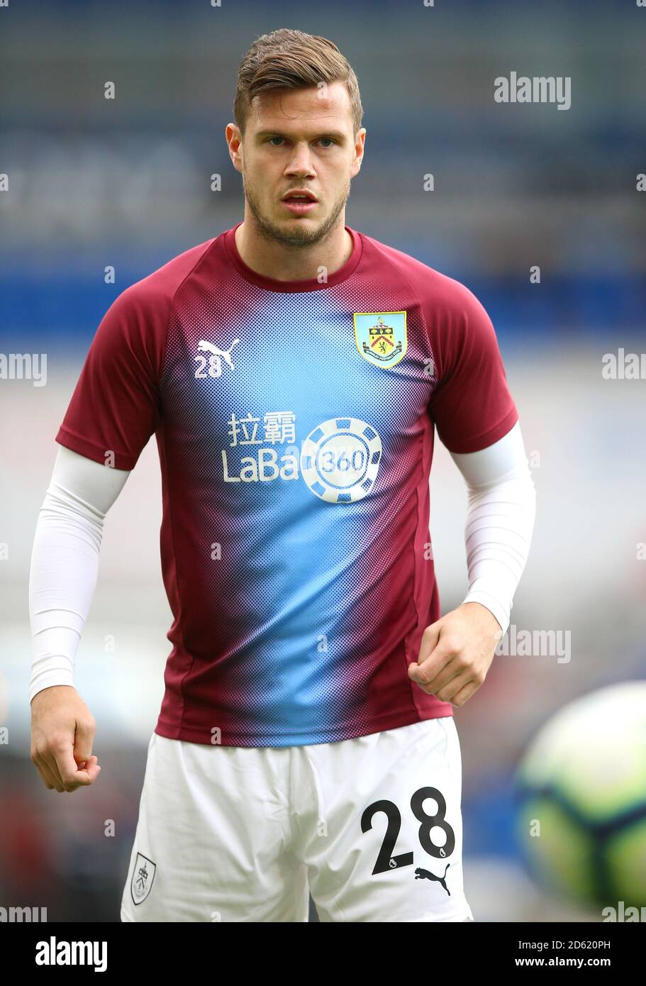 Burnley's Kevin Long Stock Photo - Alamy