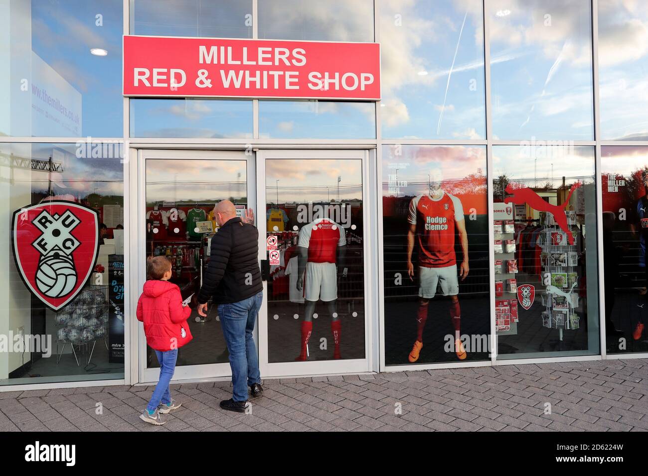 General view of rotherham uniteds new york stadium hi-res stock ...