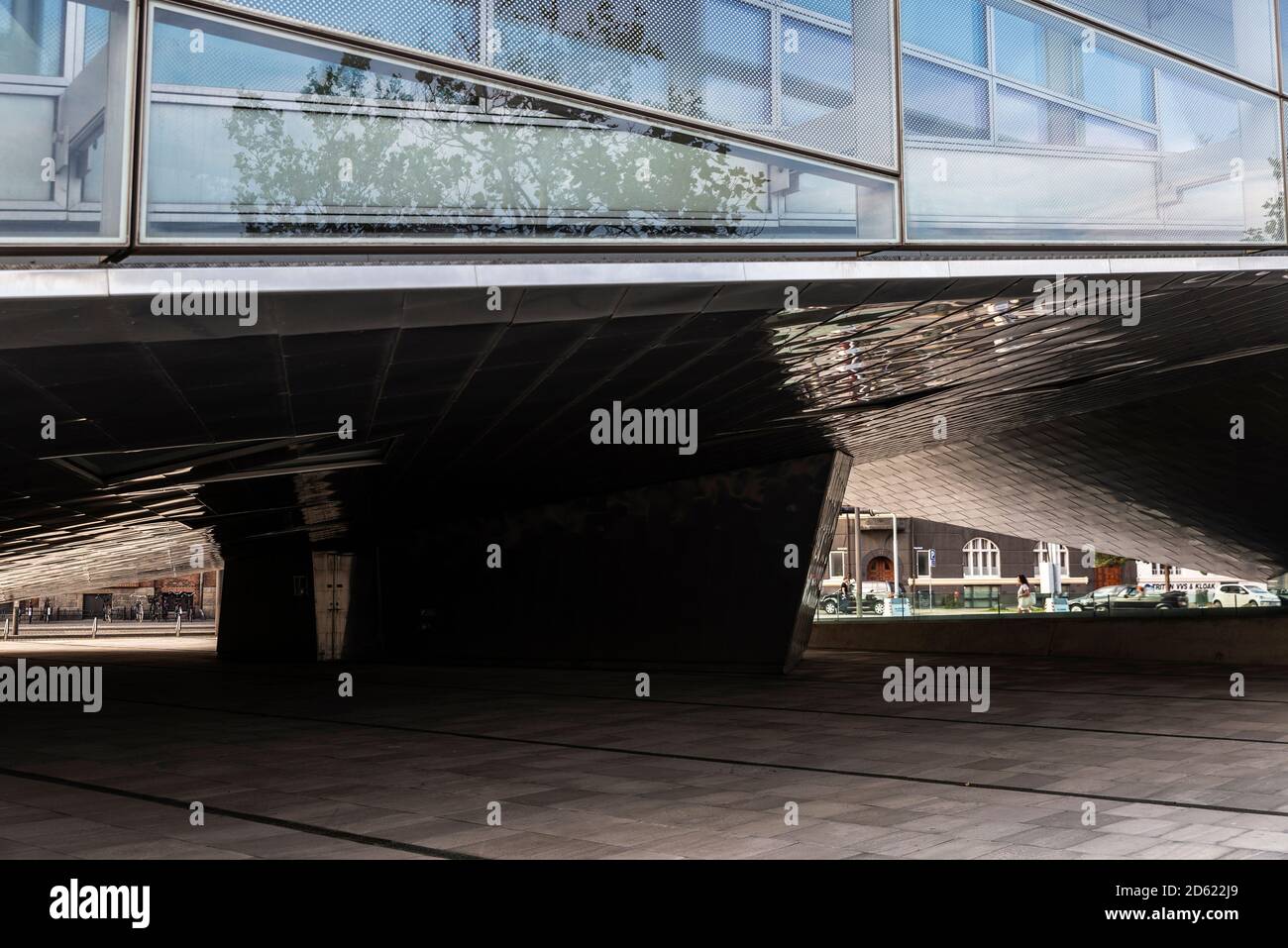 Copenhagen, Denmark - August 27, 2019: Abstract angle shot of the ...