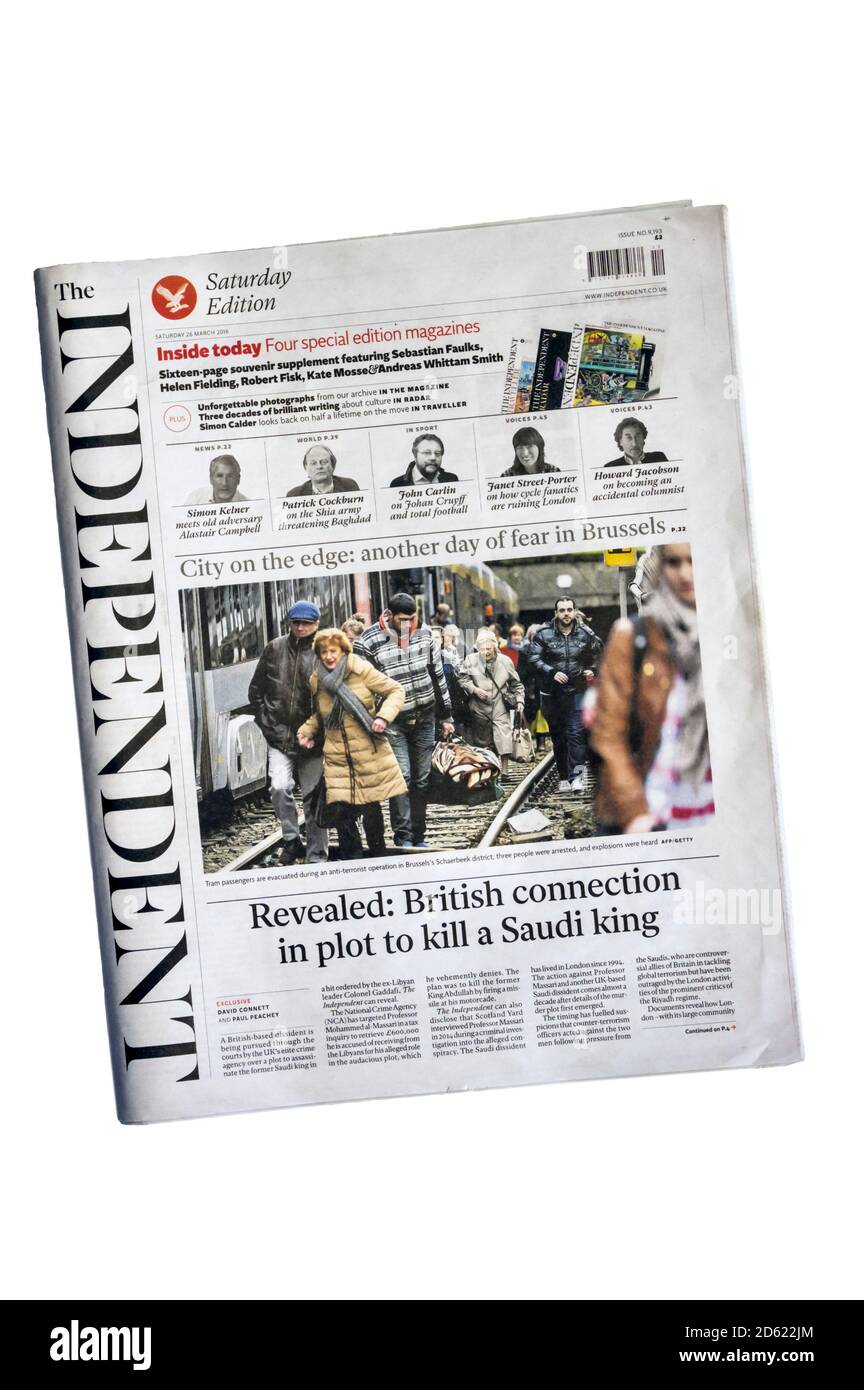 Newspaper headlines broadsheet hi-res stock photography and images - Alamy